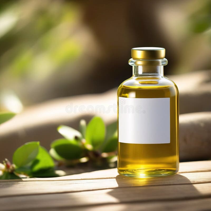 Bottle of Olive Oil, Blank Empty Generic Product Packaging Mockup Stock ...