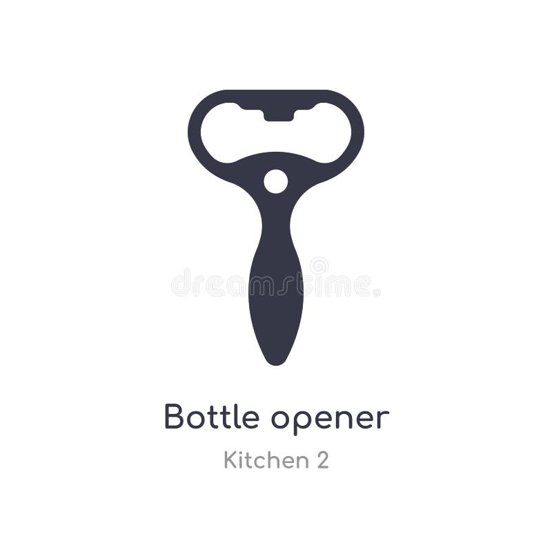 Bottle Opener Icon. Isolated Bottle Opener Icon Vector Illustration ...