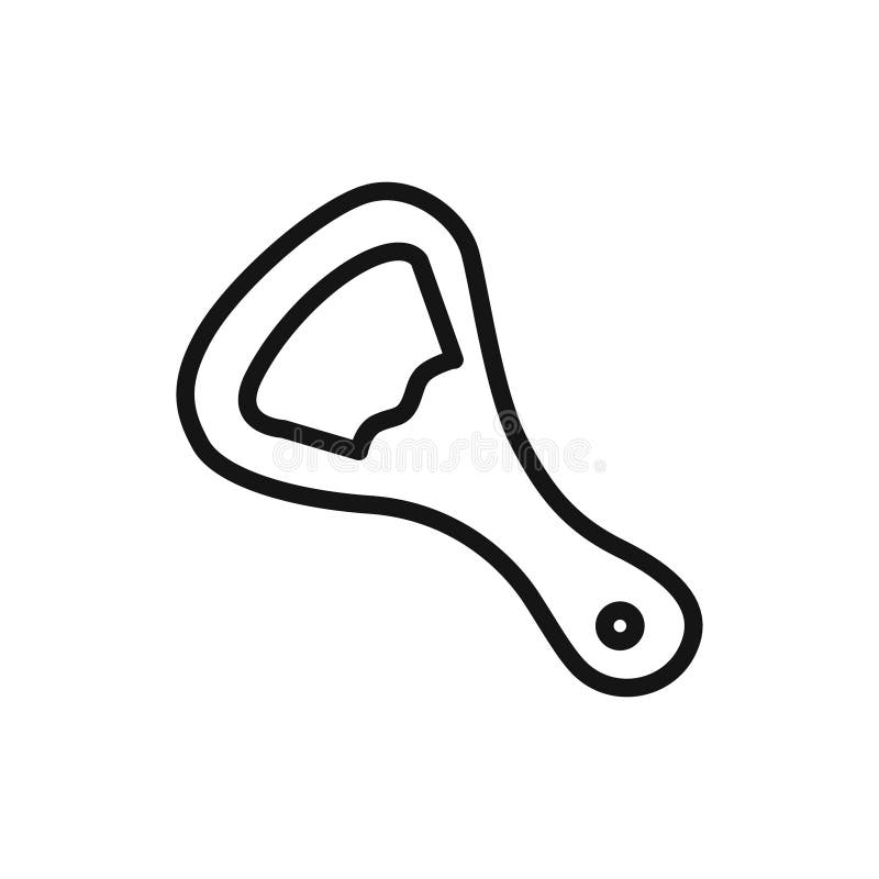 Bottle Opener Icon Linear Vector Graphics Sign Stock Vector ...