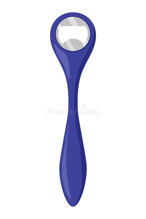 Bottle Opener. Vector Cartoon Icon. Tool for Open Isolated on White ...