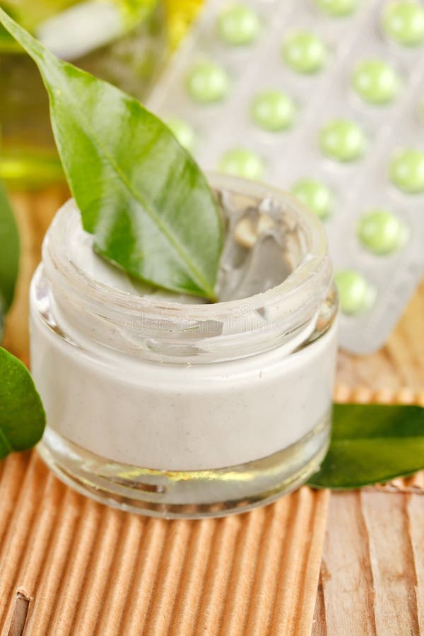 Bottle of organic cream stock photo. Image of natural - 21439924