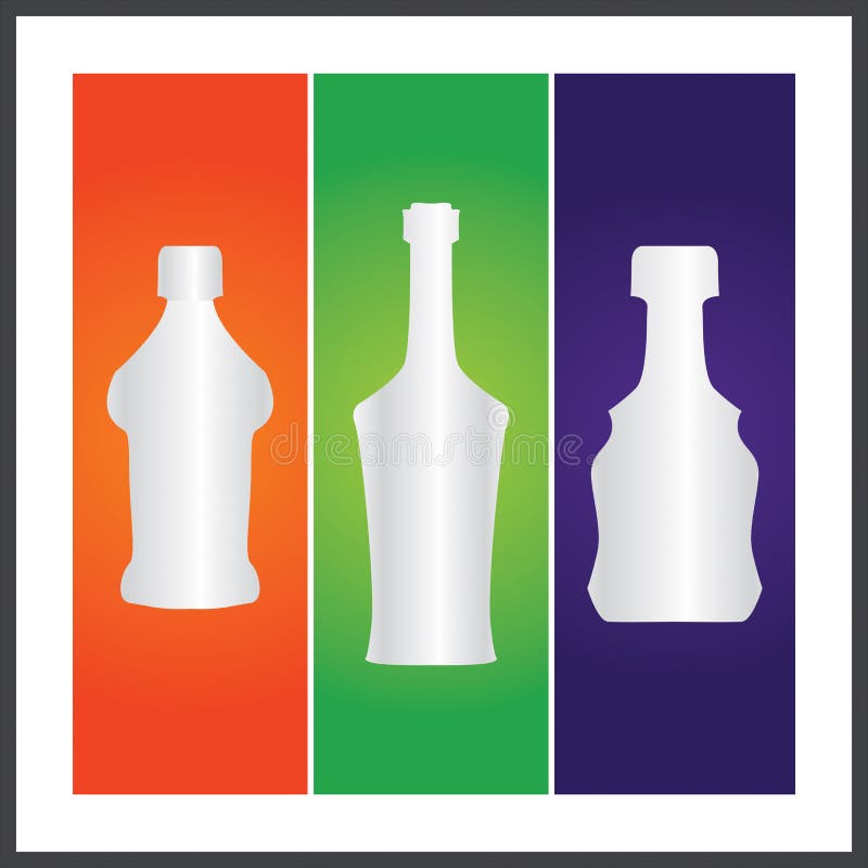 Bottle and packaging stock illustration. Illustration of glass - 115031929