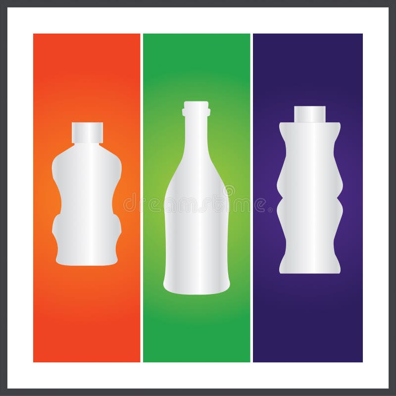 Bottle and packaging stock illustration. Illustration of contrast ...