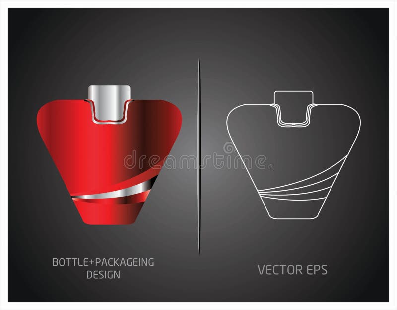 Bottle and packaging stock illustration. Illustration of design - 115036821