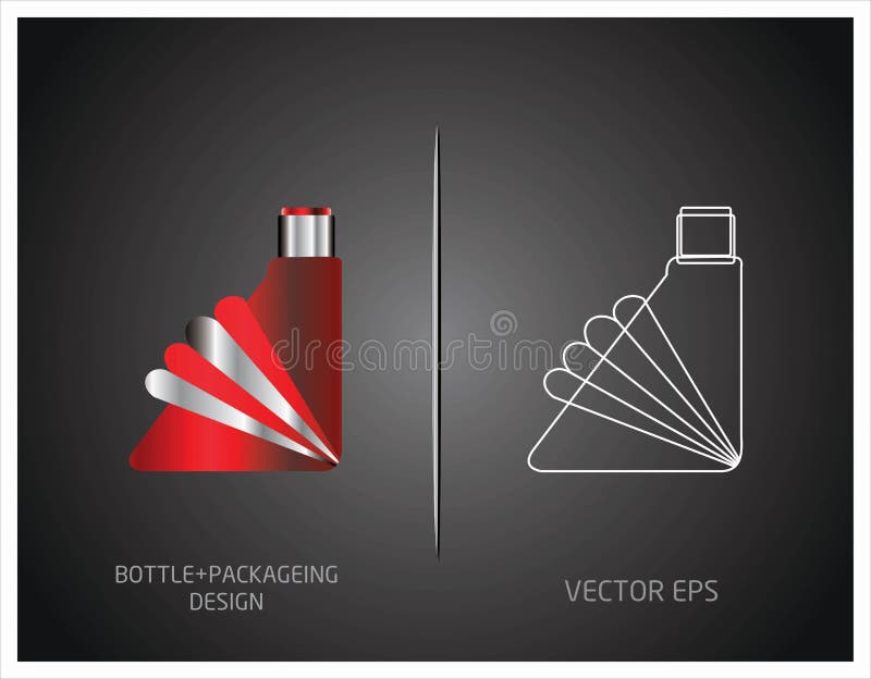 Bottle and packaging stock illustration. Illustration of isolated ...