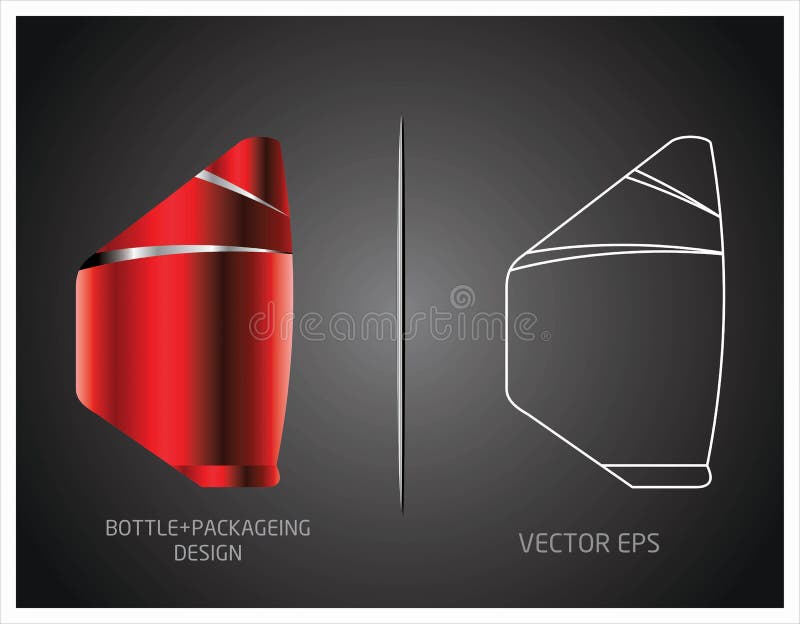 Bottle and packaging stock illustration. Illustration of glass - 115036845