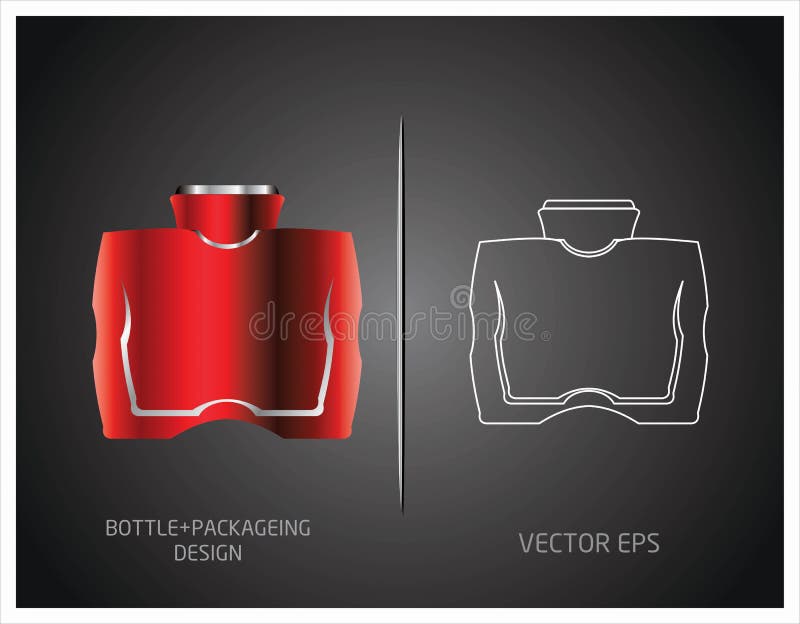 Bottle and packaging stock illustration. Illustration of lable - 115037127