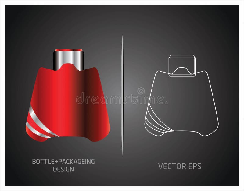 Bottle and packaging stock illustration. Illustration of bottle - 115037412