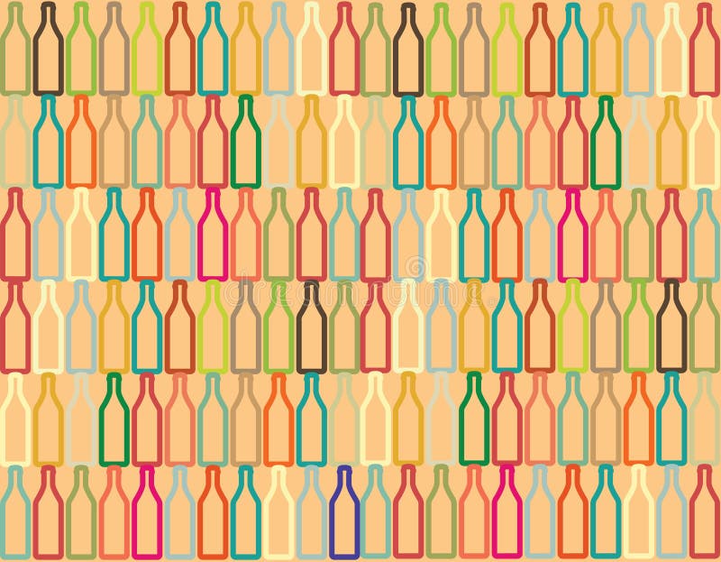 Bottle Pattern for Design stock vector. Illustration of barman - 70032370
