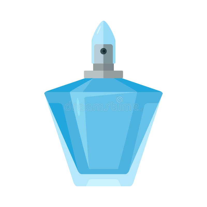 A Bottle of Perfume. a Blue Perfume Bottle. a Beautiful Perfume Bottle ...