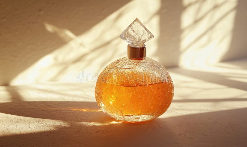 A Bottle of Perfume with a Silver Cap Stock Image - Image of perfume ...