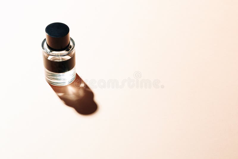 A Bottle of Perfume View from Above Stock Image - Image of bottle ...