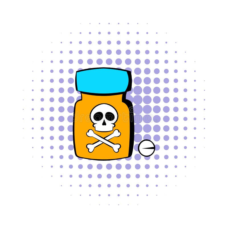 Poison icon cartoon stock vector. Illustration of drink - 88213656