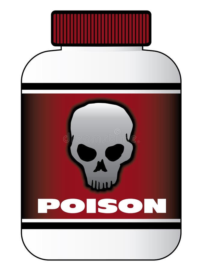 Bottle of Poison stock vector. Illustration of beware - 106962966