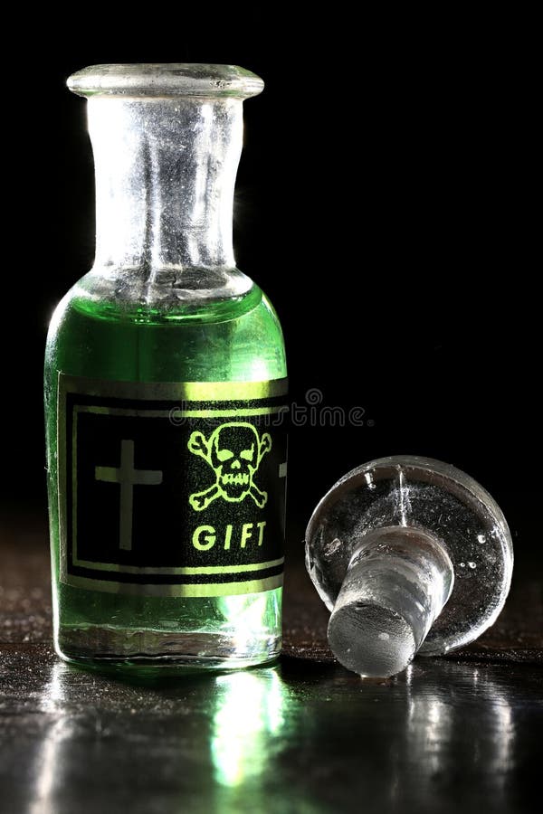 Bottle of poison stock photo. Image of cross, toxic - 142796768