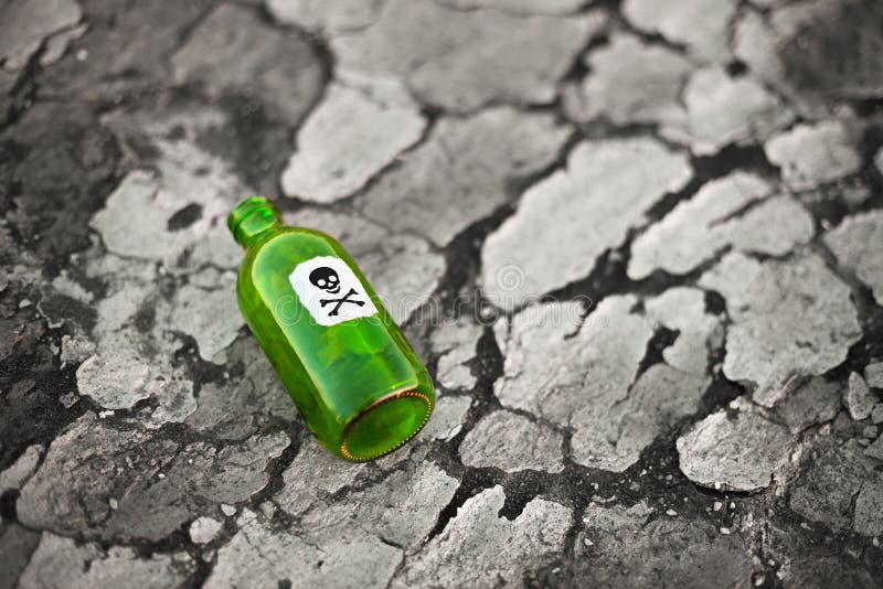 Environmentally Hazardous Waste. Stock Image - Image of bottle ...