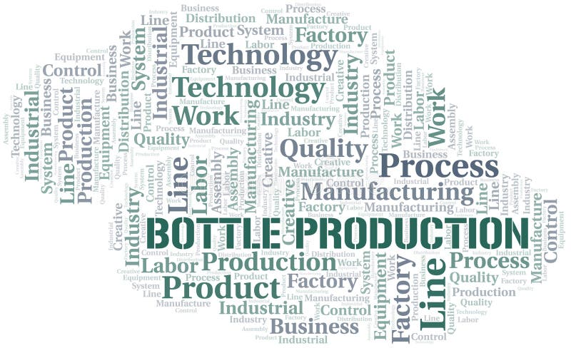PRODUCTION word cloud stock illustration. Illustration of growth ...