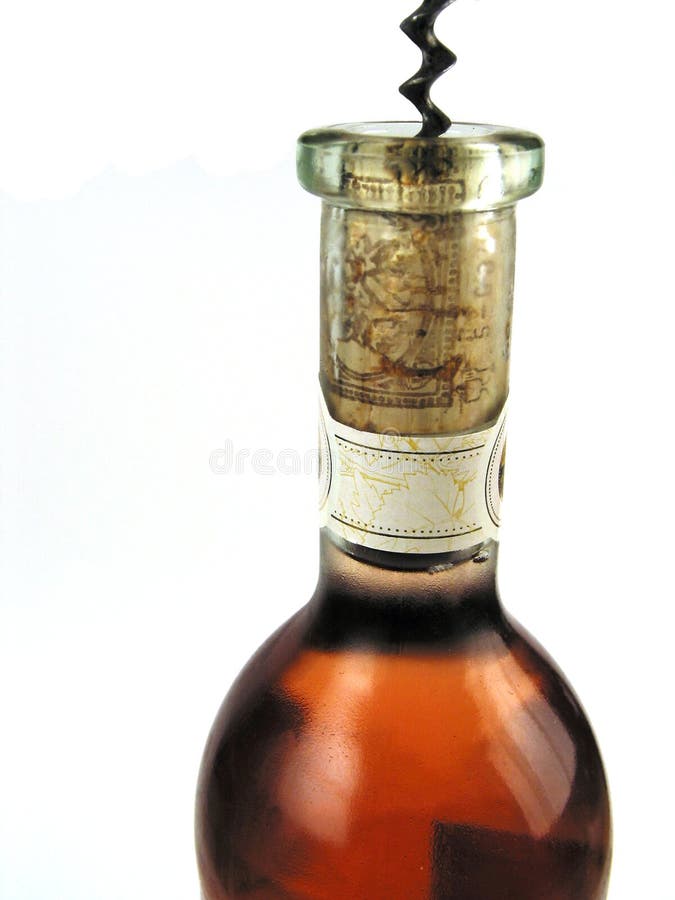 Bottle of rose-wine stock image. Image of isolated, bottle - 152109