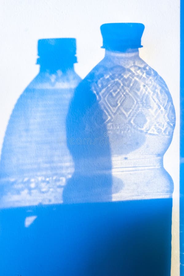 Bottle Shadow Projection stock photo. Image of garbage - 138349340