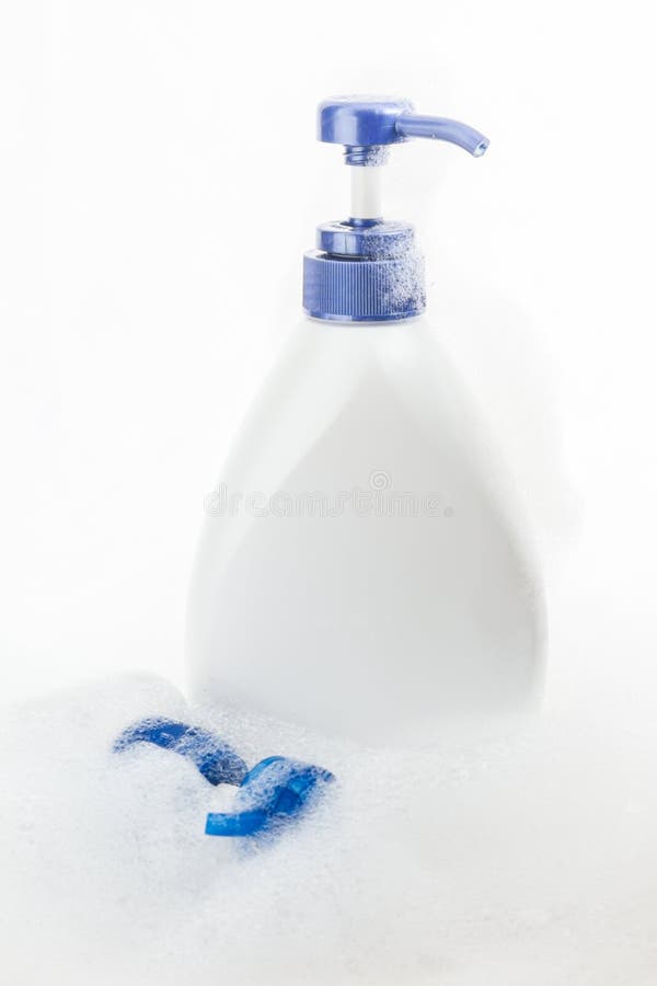 Bottle of shampoo stock photo. Image of pump, bath, bottle - 45600076