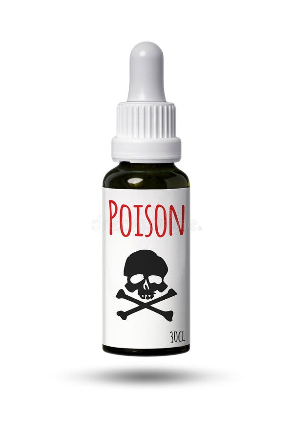 Bottle with Skull and Poison Stock Photo - Image of retro, skull: 91458152