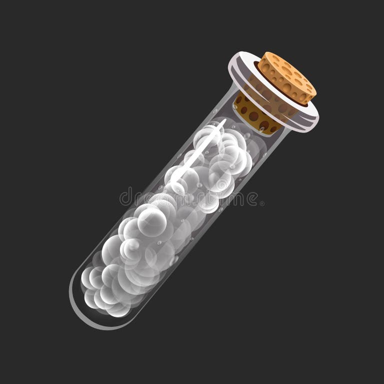 Bottle of Smoke. Game Icon of Magic Elixir. Interface for Rpg or Match3 ...