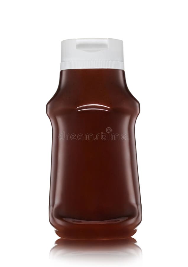 Bottle of Smoky Classic Barbeque Bbq Sauce on White Background Stock ...