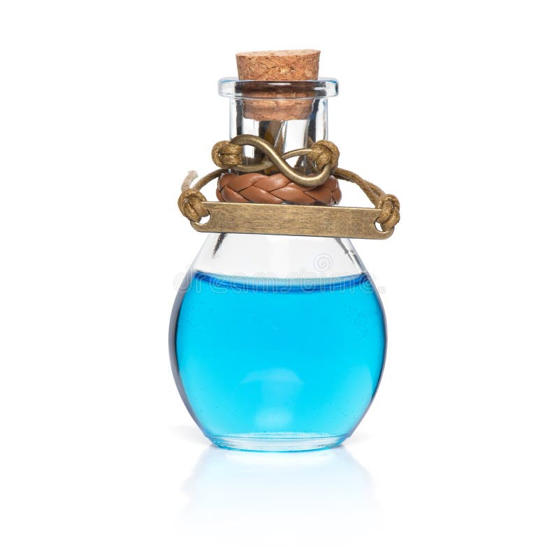 Bottle of a Solution or Remedy for All Difficulties or Diseases Stock ...