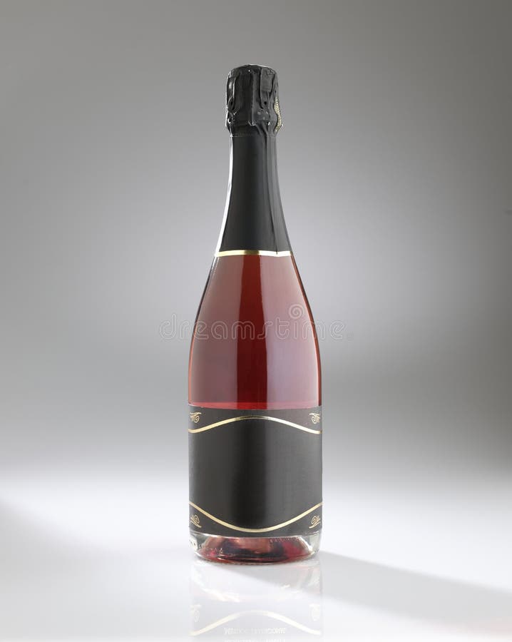 Bottle of Rose Wine with Glass Stock Photo - Image of glass, toast ...