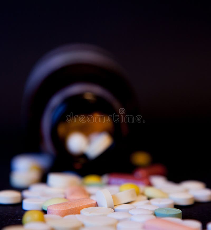 Falling medicine pills stock photo. Image of medical, science - 8437014