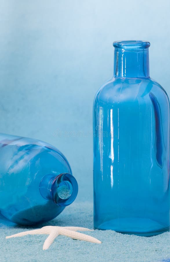 Blue Bottles stock photo. Image of bottles, still, household - 942598