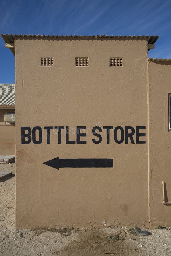 Bottle Store, a Liquor Store Selling Beer in Omatjette, Namibia Stock ...