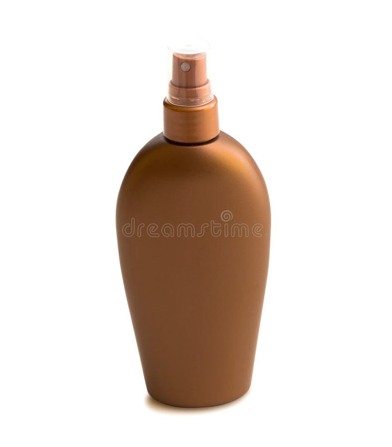 Bottle with suntan cream stock photo. Image of sunscreen - 52544642
