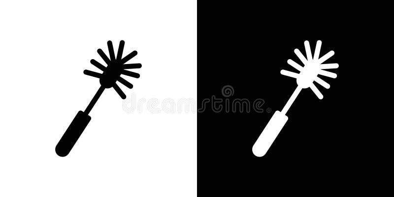 Bottle Sweeper Cleaning Brush Icon Logo Set Vector Stock Vector ...