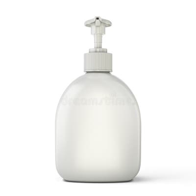 Bottle Template for Soap Front View Stock Illustration - Illustration ...