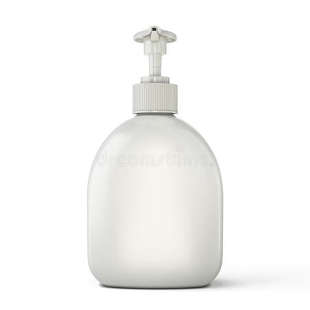 Bottle Template for Soap Front View Stock Illustration - Illustration ...