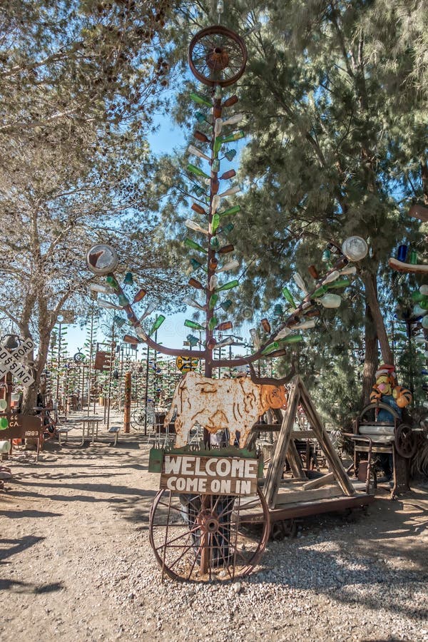 Bottle Tree Ranch on Route 66 California Editorial Stock Image - Image ...