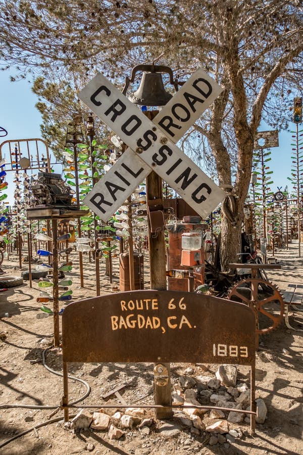 Bottle Tree Ranch on Route 66 California Stock Image - Image of cali ...