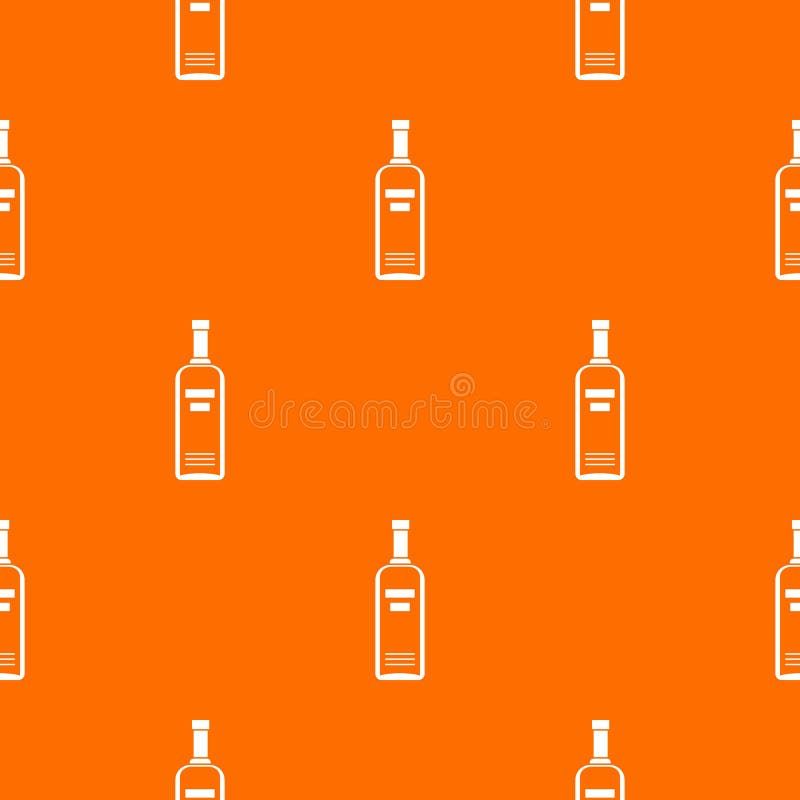 Bottle of Vodka Pattern Seamless Stock Vector - Illustration of ...