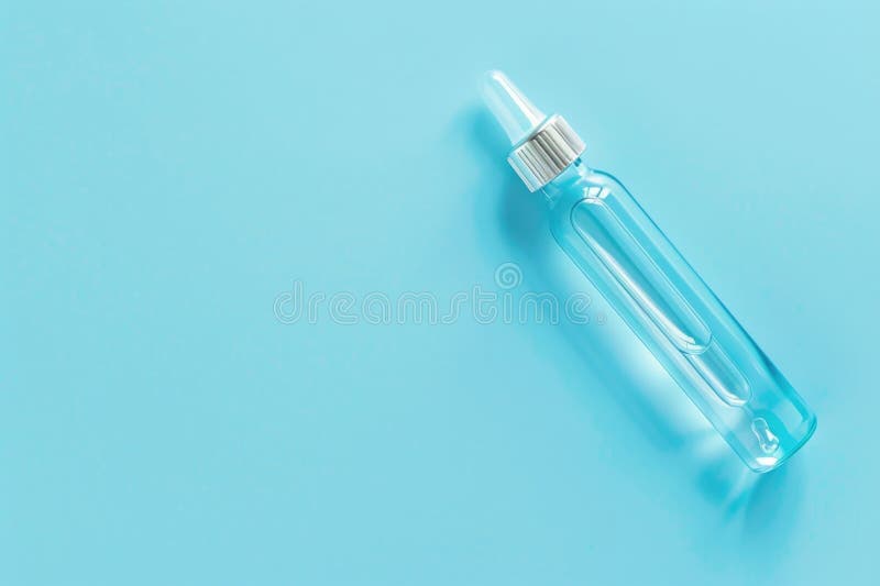 Bottle of Water on Blue Background, Perfect for Hydration Concepts ...