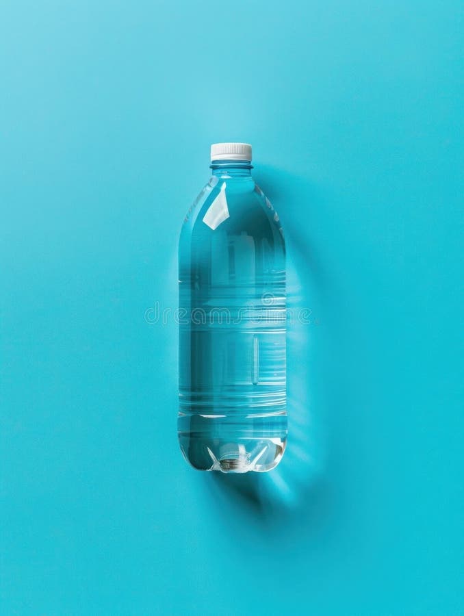 Bottle of Water Hanging on a Wall Stock Image - Image of tied ...