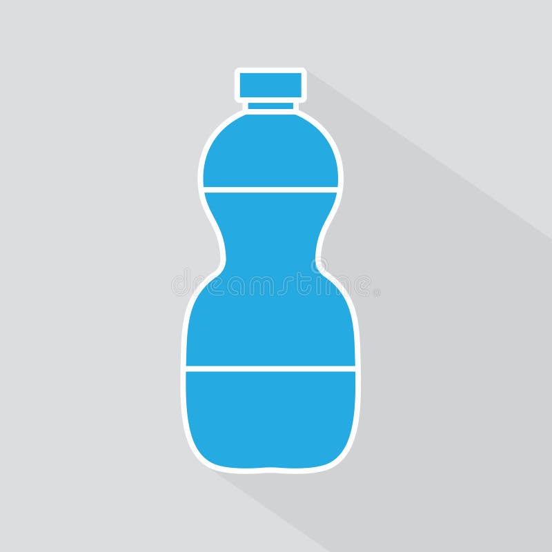 Bottle with water icon stock vector. Illustration of thirsty - 158756384
