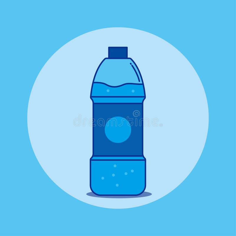 Bottle with Water on the Inside Vector Illustration Stock Vector ...