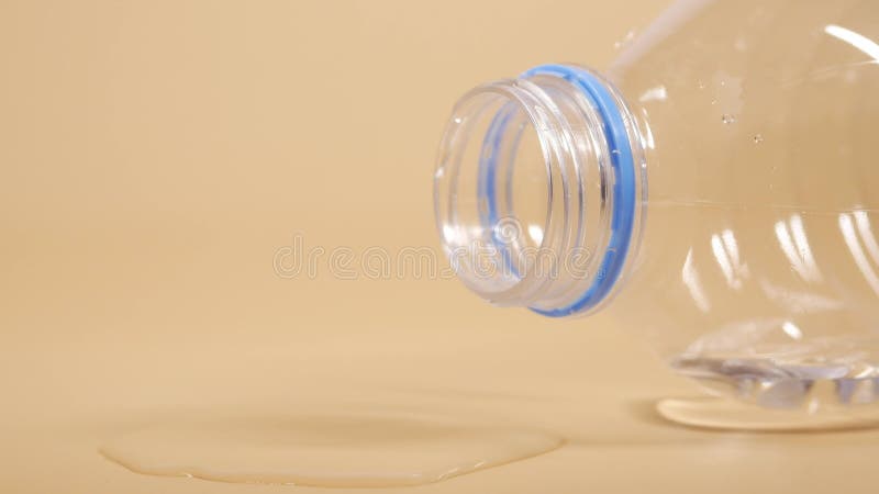 A Bottle of Water Spilled on a Table , Stock Footage - Video of bottle ...