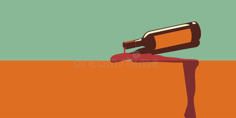 Illustration Alcohol Bottle Spill Stock Illustrations – 279 ...