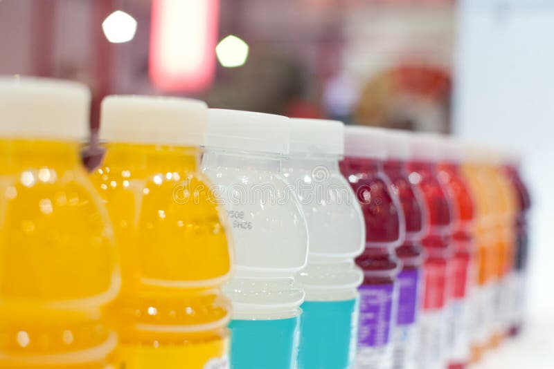 Bottled drinks stock image. Image of drinking, plastic - 26626261