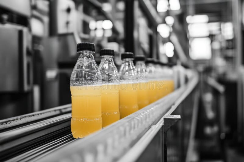 Bottled Juice Manufacturing Process Stock Image - Image of quality ...