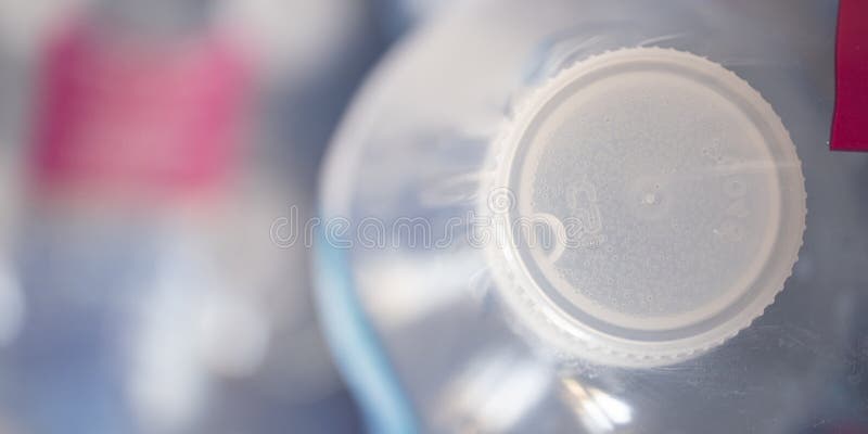 Bottled Water Cap on a Stack of Bottled Water Cases Stock Image - Image ...