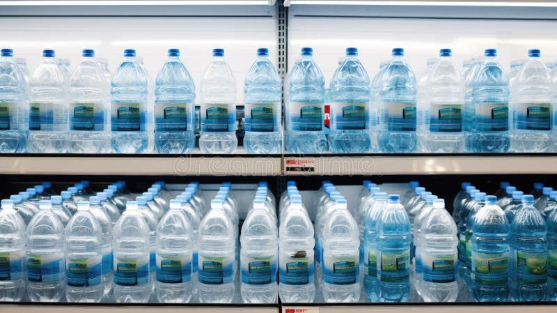 Bottled Water in a Grocery Store - Food Photography Stock Illustration ... Bottled Water in a Grocery Store - Food Photography Stock Illustration ...