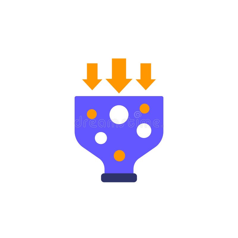 Bottleneck Analysis Icon, Flat Vector Stock Vector - Illustration of ...